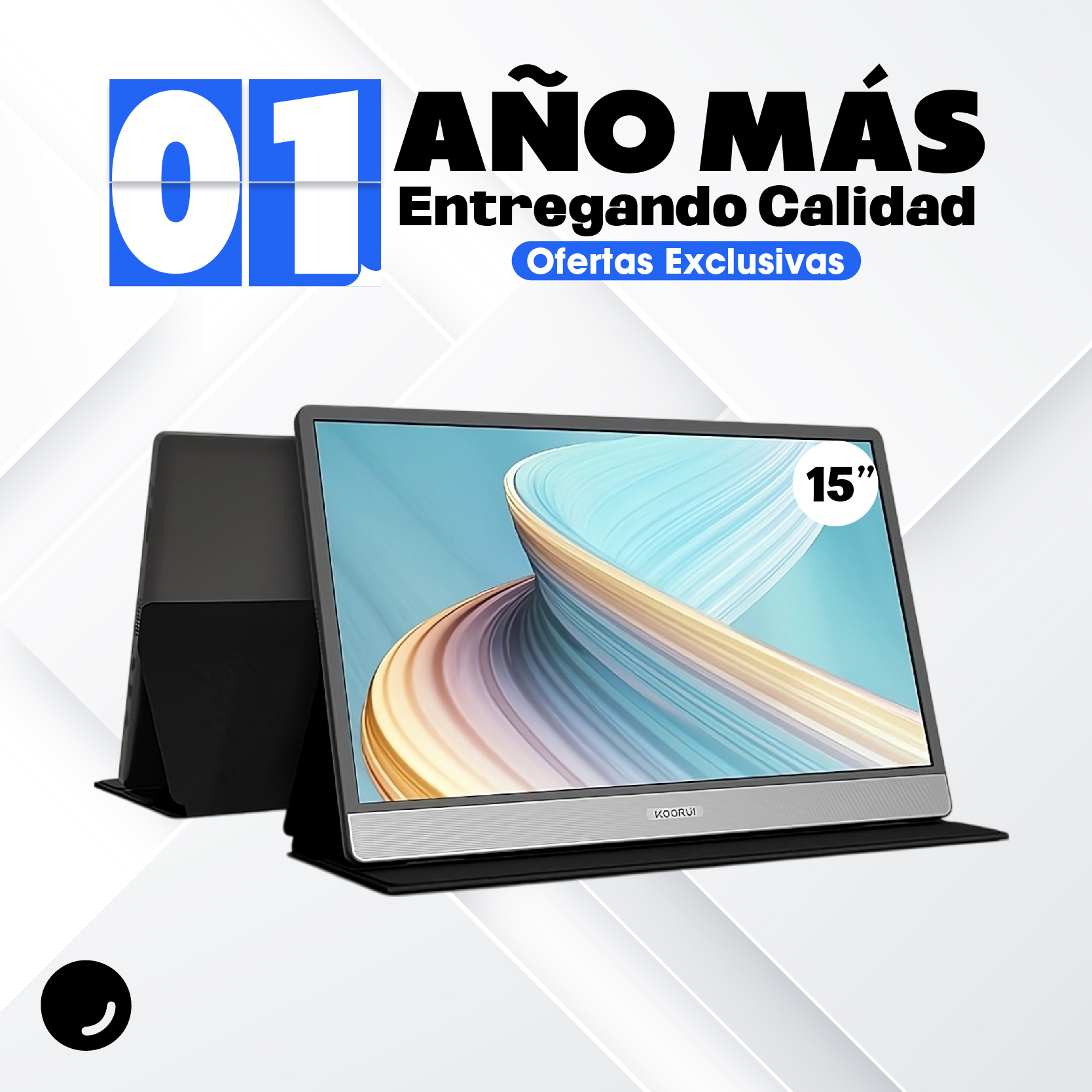 Monitor Portatil Koorui 15" Open Box - Universal PC